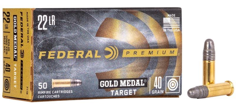 Federal 22 LR 40gr Gold Medal - (50st/ask) | VAPEX
